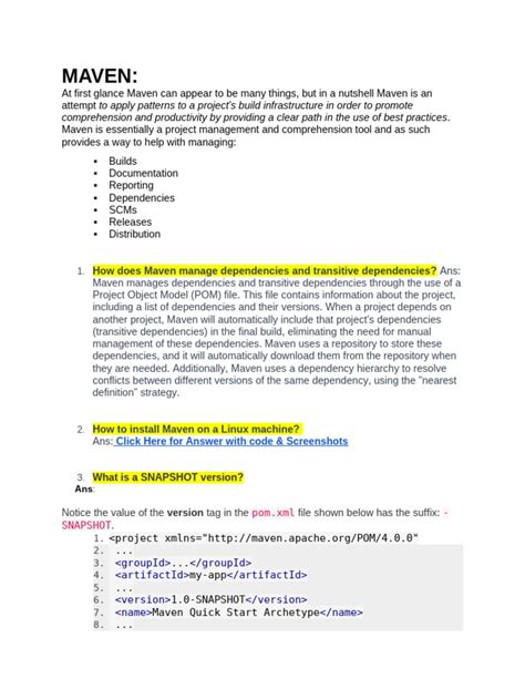5 maven interview questions and answers pdf computing software