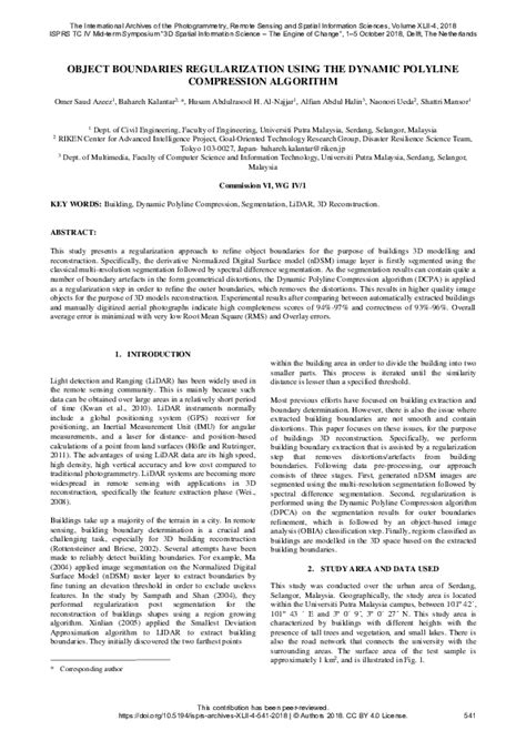 Pdf Object Boundaries Regularization Using The Dynamic Polyline Compression Algorithm