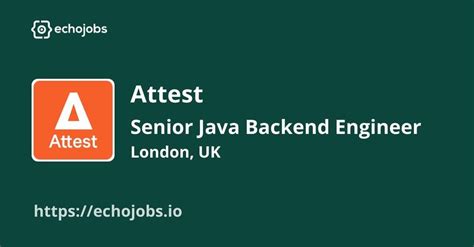 Attest Is Hiring Senior Java Backend Engineer London Uk Kubernetes