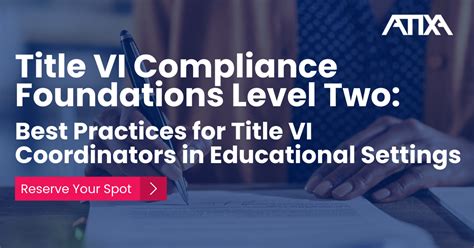Title Vi Compliance Foundations Level Two Best Practices For Title Vi