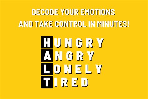 Halt Method How To Effortlessly Decode Your Emotions And Take Control