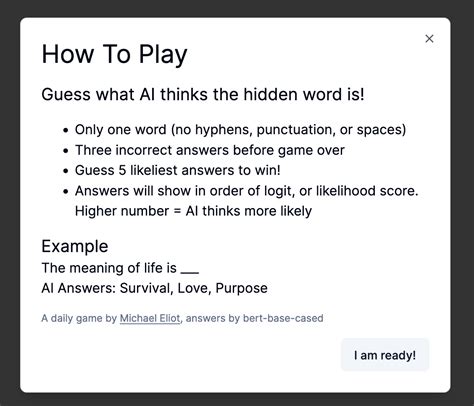 Daily Logits A Daily Ai Word Guessing Game Rwordgames
