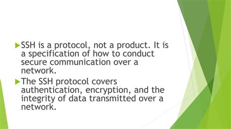 The Ssh Protocol PPT