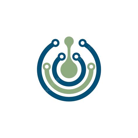 Circular Technology Circuit Icon Logo Template Symbol Tech Vector Template Symbol Tech Png