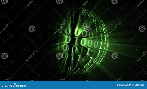 Technology Planet Matrix Binary Codes Digital World Stock Illustration Illustration Of