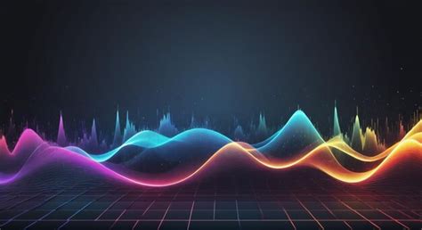 Sonic Spectrum Abstract Sound Wave Background Premium Ai Generated Image