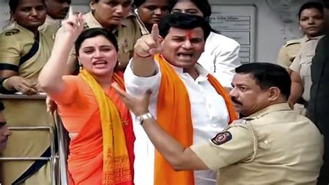 Hanuman Chalisa Row Arrested Mp Writes To Lok Sabha Speaker On Sena