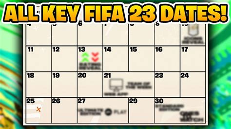 The Fifa 23 Key Dates You Need To Know Fifa 23 Web App Release Date
