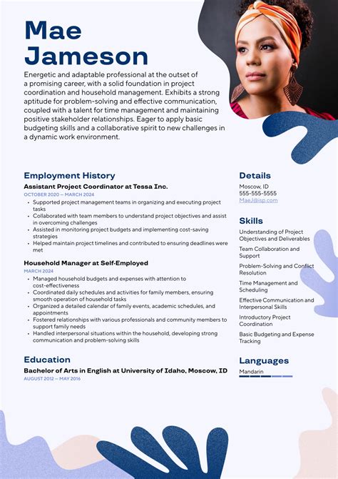 Stay At Home Mom Resume Examples Templates Resume Io