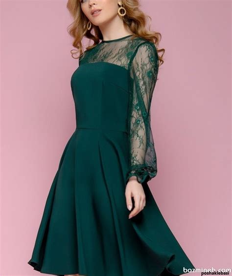 مدل لباس لمه رنگ سبز