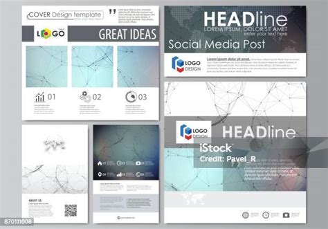 소셜 미디어 게시물 집합 비즈니스 템플릿입니다 추상 디자인 서식 파일 인기 있는 형식 벡터 레이아웃 화합물 라인 고 점입니다 최소한의 스타일에서 큰 데이터 시각화입니다