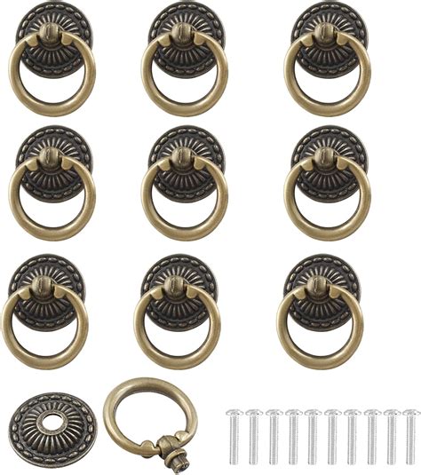 Aracombie Antique Bronze Drawer Pull Ringvintage Brass Dresser Drawer