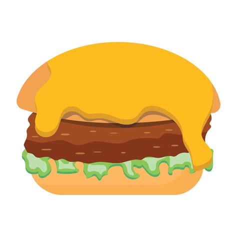 Trendy Patty Burger 19871854 Vector Art At Vecteezy
