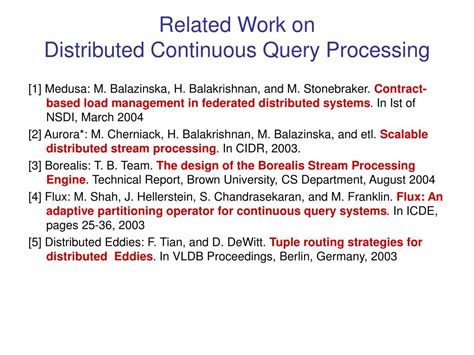 Ppt Dax Dynamically Adaptive Distributed System For Processing Complex Continuous Queries