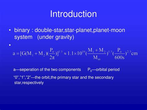 Ppt Magnetic Interaction In Ultra Compact Binary Systems Powerpoint
