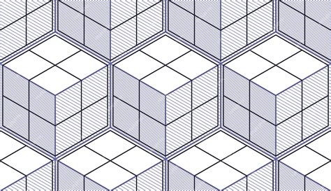 Premium Vector Geometric Cubes Abstract Seamless Pattern 3d Vector Background Technology