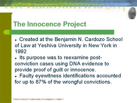 Chapter One Observation Skills Forensic Science Fundamentals Investigations