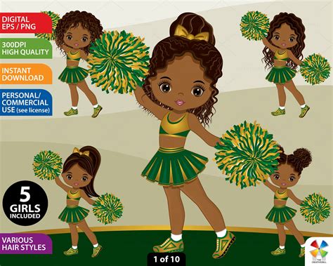 Gold Cheerleader Clipart Vector Pom Sport Black Cheerleader Png Cute