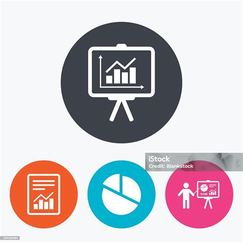다이어그램 그래프 파이 차트 프리젠테이션 광고판 이라고 생각합니다 간판에 대한 스톡 벡터 아트 및 기타 이미지 간판 곡선 교사 교육 관련 직업 Istock
