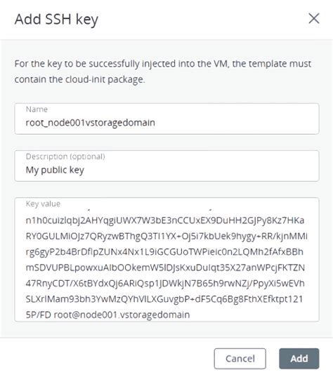 15 managing ssh keys virtuozzo hybrid cloud self service guide