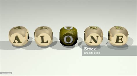 거울 바닥에 입방 문자로 배열 혼자의 크로스 워드 퍼즐 개념 의미와 프리젠 테이션 아름답고 여자 3d 일러스트레이션 0명에 대한