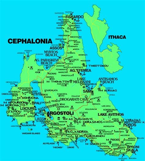 Kefalonia Map Artofit