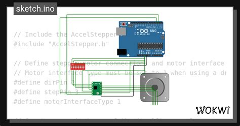 controling steps and revolutions copy wokwi esp32 stm32 arduino