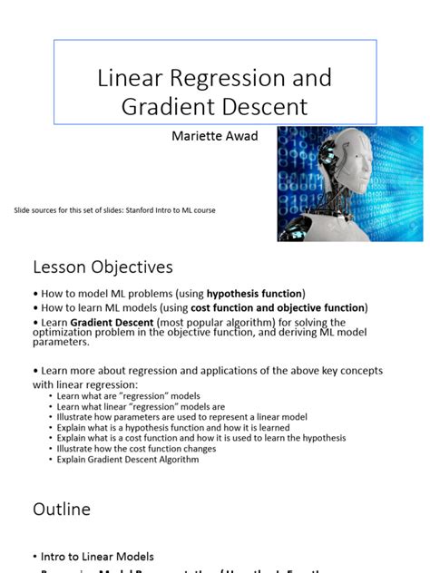 L3 Linear Regression And Gradient Descent Pdf Loss Function