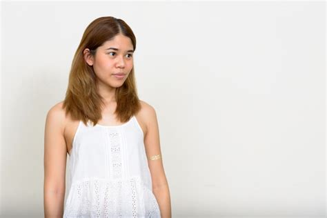 Premium Photo Young Asian Woman White