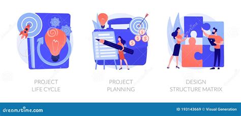 Project Life Cycle Abstract Concept Vector Illustrations Stock Vector