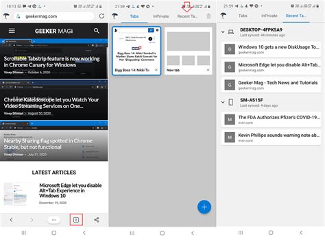 Microsoft Edge For Android Let You Sync Open Tabs And History