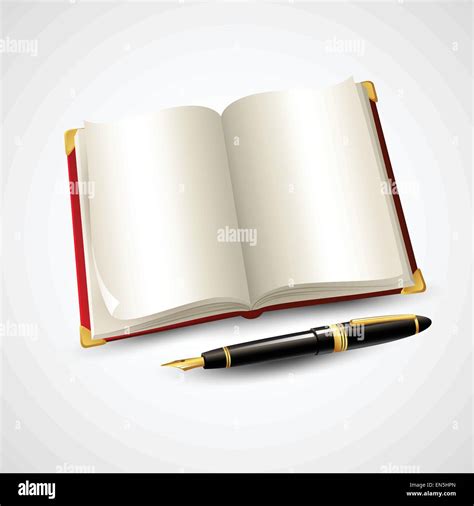 Notebook And Pen Vector Illustration Eps 10 Stock Vector Image And Art Alamy