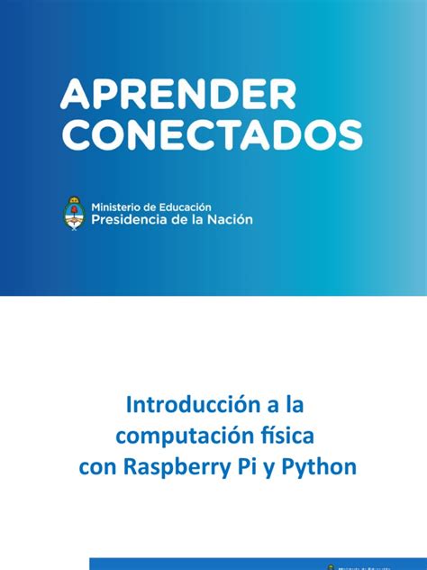 Clase 2 Raspberry Pi Pdf Python Lenguaje De Programación
