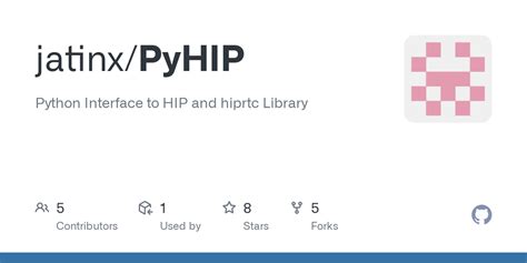 Github Jatinx Pyhip Python Interface To Hip And Hiprtc Library