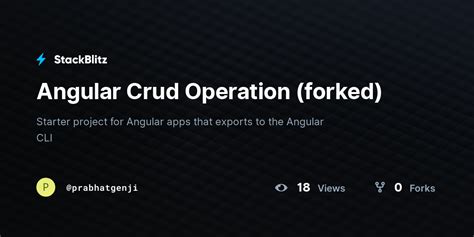 angular crud operation forked stackblitz