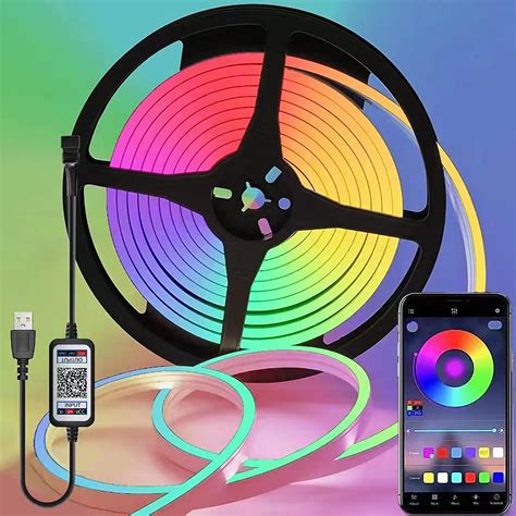 Auraled Remote Controlled 6 5 Trimmable Rgb Led Strip Light