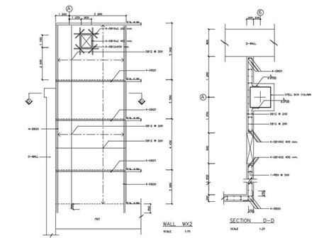 Wall Section Details Are Given In This Autocad Dwg 2d Drawing File Download The Autocad Dwg File