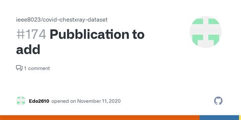 Pubblication To Add Issue Ieee Covid Chestxray Dataset GitHub