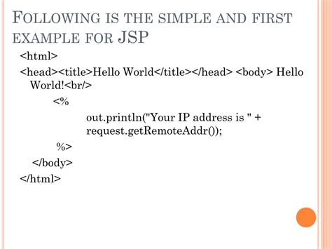 Ppt Jsp Syntax Powerpoint Presentation Free Download Id8896632