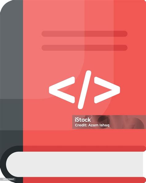핸드북 개념 컴퓨터 언어 책 벡터 색상 아이콘 디자인 흰색 배경에 소프트웨어 및 웹 개발 기호 컴퓨터 프로그래밍 및 코딩 스톡 일러스트 Html에 대한 스톡 벡터 아트 및