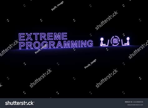 Extreme Programming Neon Concept Self Illumination Stock Illustration Extreme Programming Neon Concept Self Illumination Stock Illustration