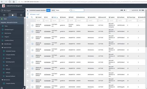 how to customize sccm data in the servicenow cmdb