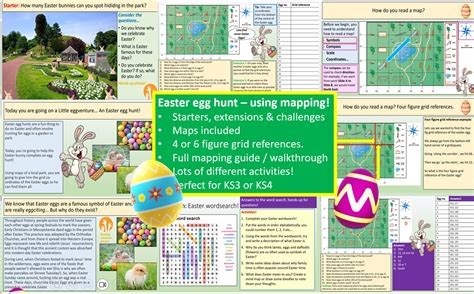 Easter Easter Egg Mapping Activity Ks3 Geography Maths English Re