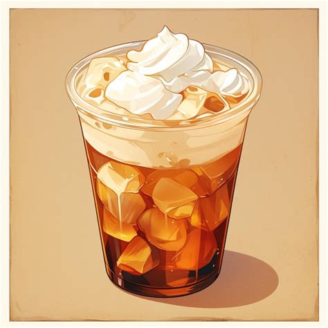 Frosty Root Beer Float Cartoon Art Premium AI Generated Vector