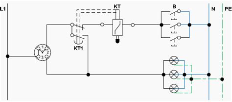 stairs delay switch circuit diagram