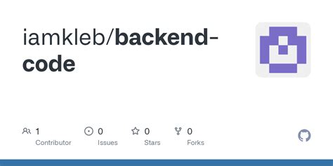 Github Iamklebbackend Code