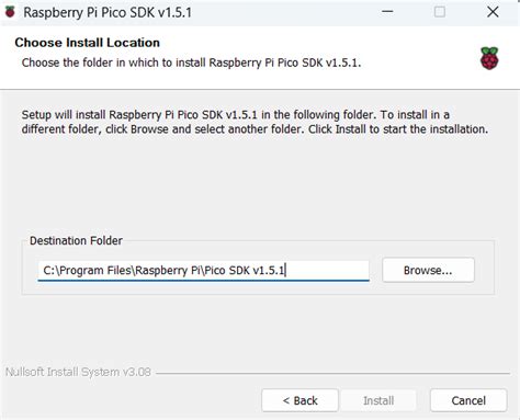 Installer Cant Get Pased The Choose Location · Issue 30 · Raspberrypipico Setup Windows · Github