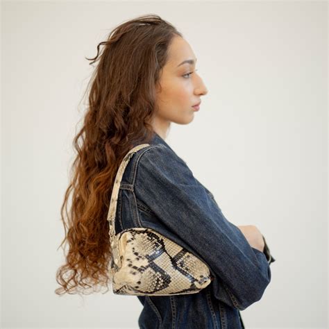 Roha Bag S Off White Python Pattern Balagan Studio