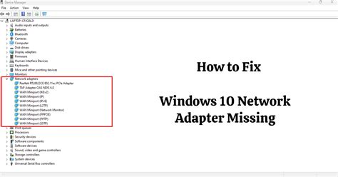 Windows Network Adapter Missing Best Fixes