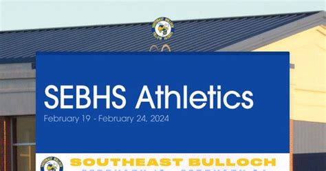 Sebhs Athletics Smore Newsletters